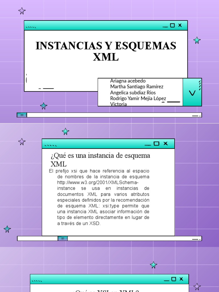 Esquema y Instancias XML | PDF | Xml | Estándares del consorcio World Wide Web