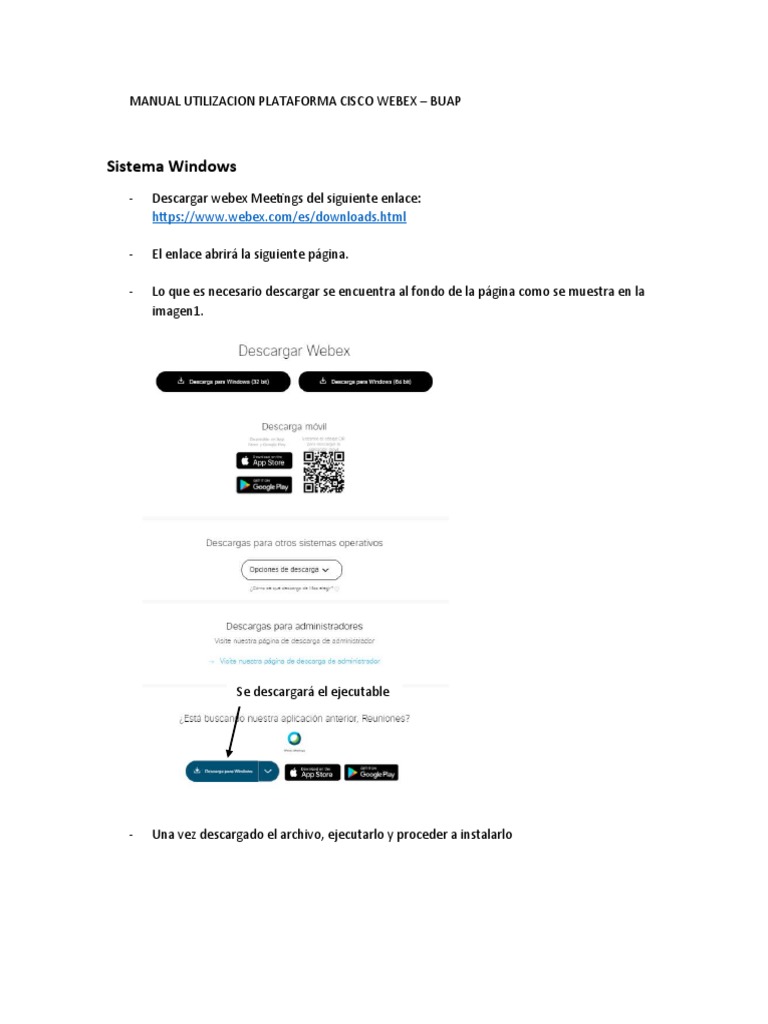 Manual de Instalacion Webex | PDF | Mac OS | Software de la aplicacion