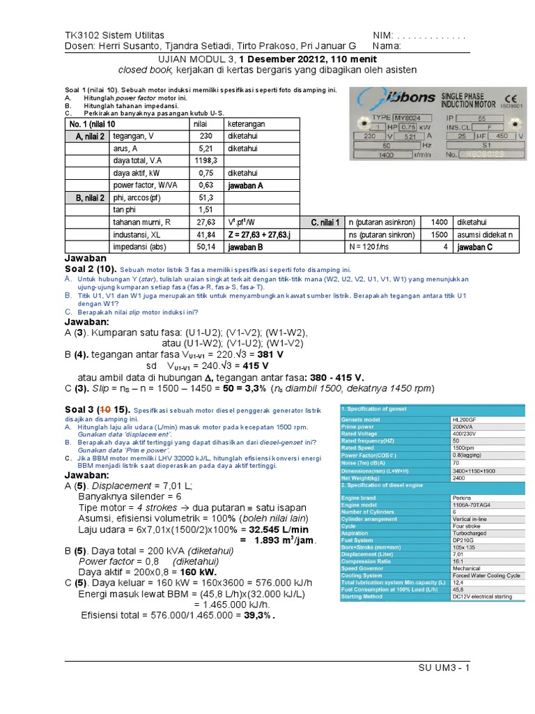 TK3102 UM3 Kunci JWB | PDF