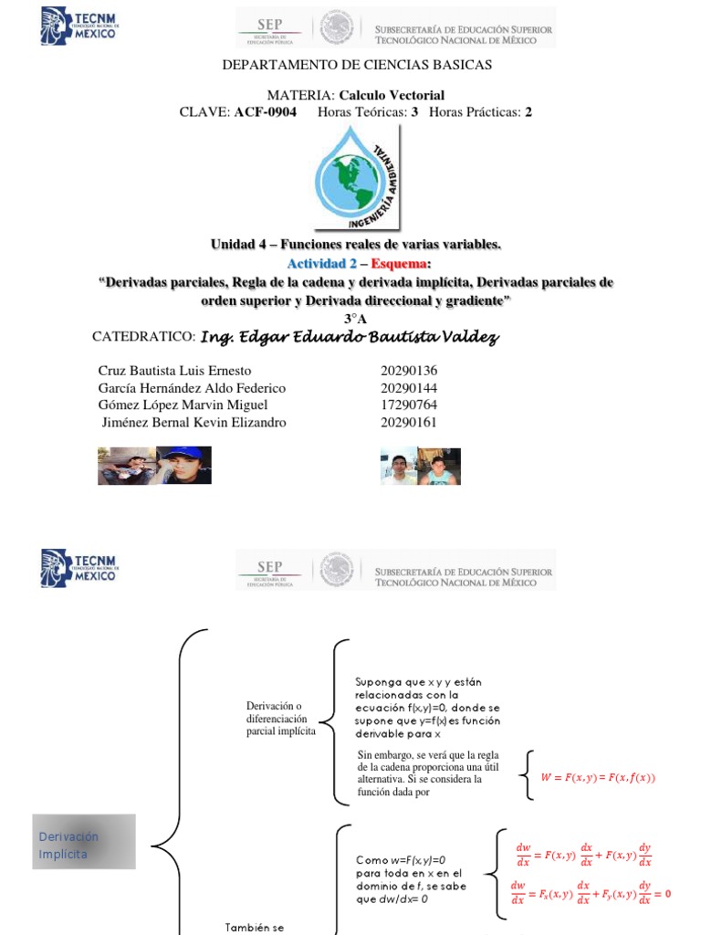 CV U-4 Equipo 1 Act 2 ESQ Der Parc Cru-Gar-Gom-Jim PDF | PDF | Derivado | Degradado