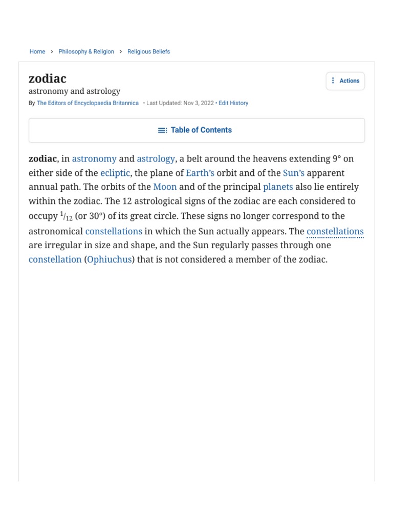 Zodiac - Symbols | PDF | Zodiac | Esoteric Cosmology
