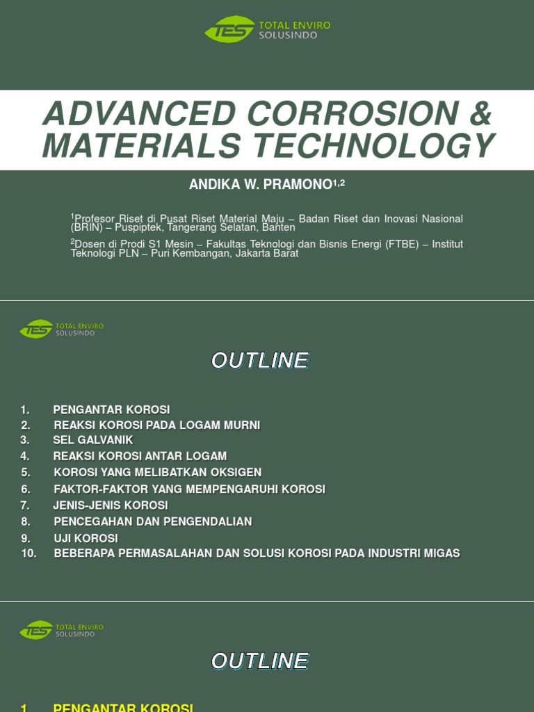 Advanced Corrosion | PDF