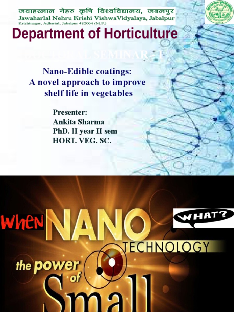 Nano-Edible Coatings: A Novel Approach To Improve Shelf Life in ...