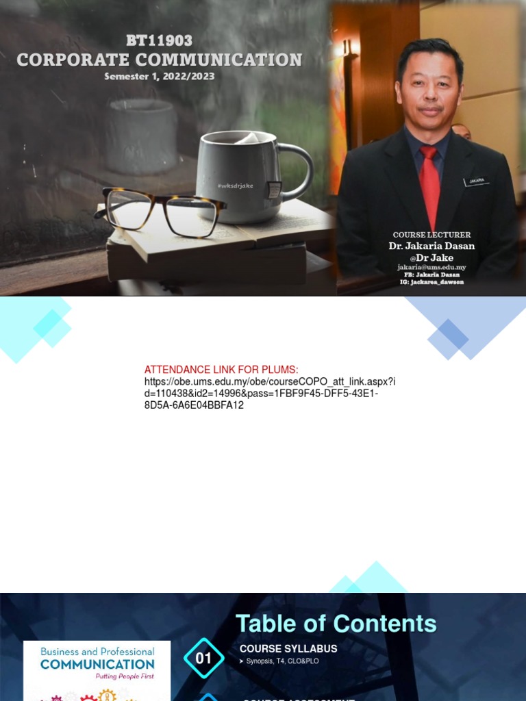 Topic 1 2 Plums-Corporate Communication | PDF | Communication | Sexual Orientation