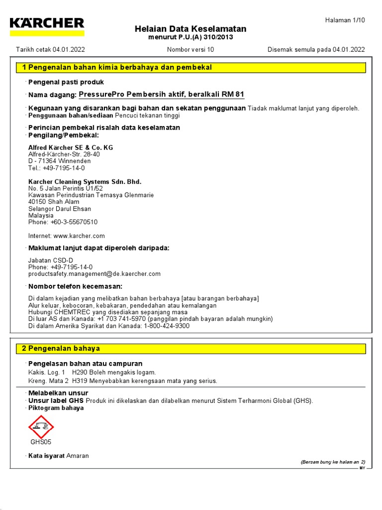 BM - Karcher RM81 | PDF