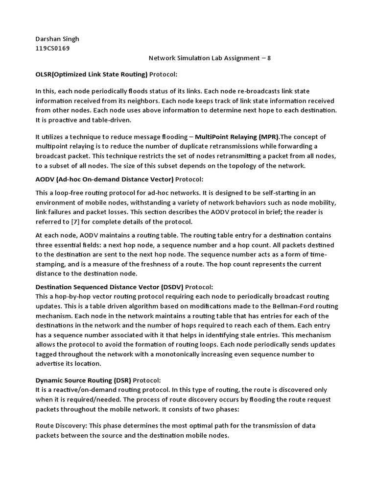 119CS0169 - Lab - Assignment - 8 | PDF | Routing | Computing