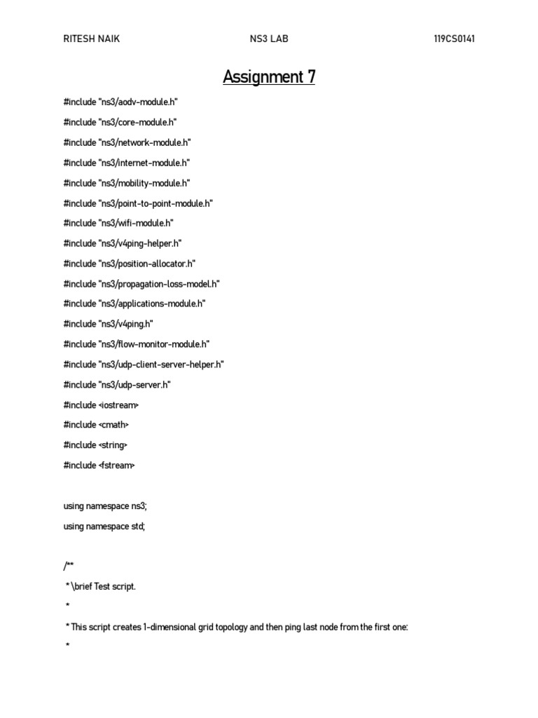 Assignment 7 | PDF | Communications Protocols | Computing