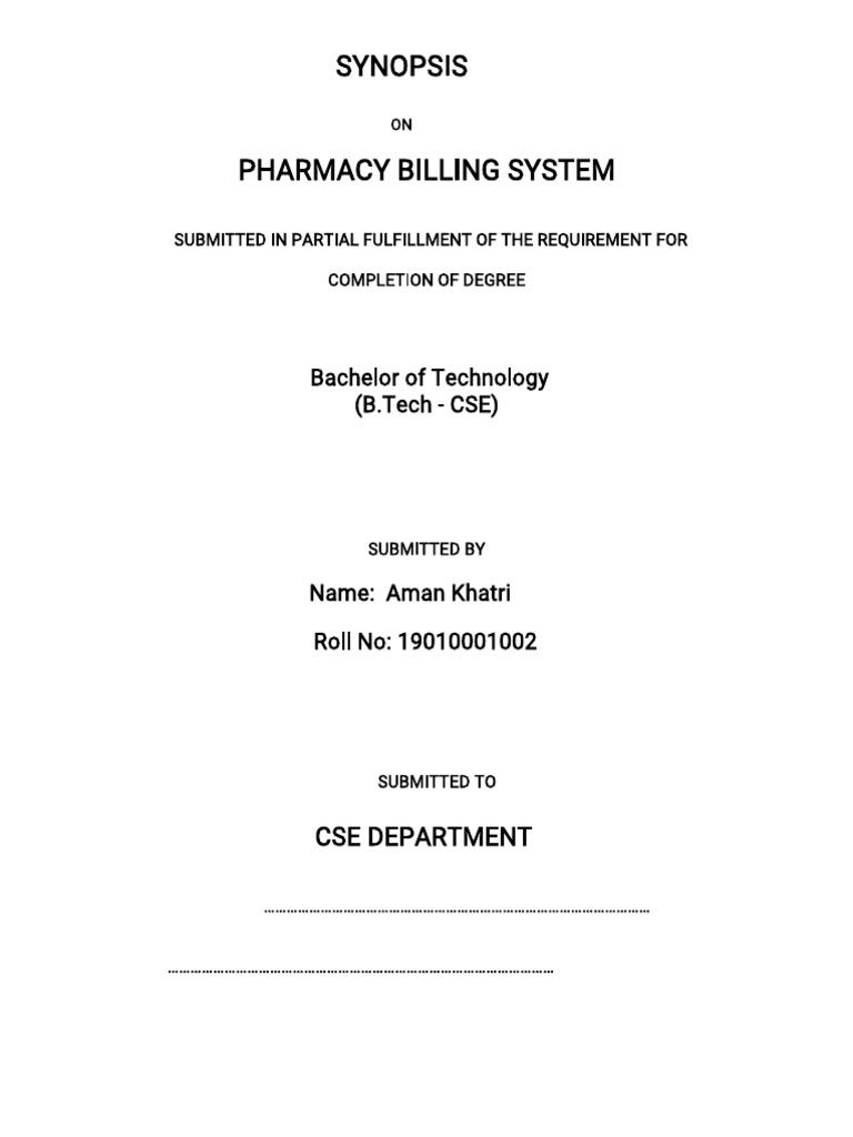 Pharmacy Billing System | PDF | Software Testing | Inventory