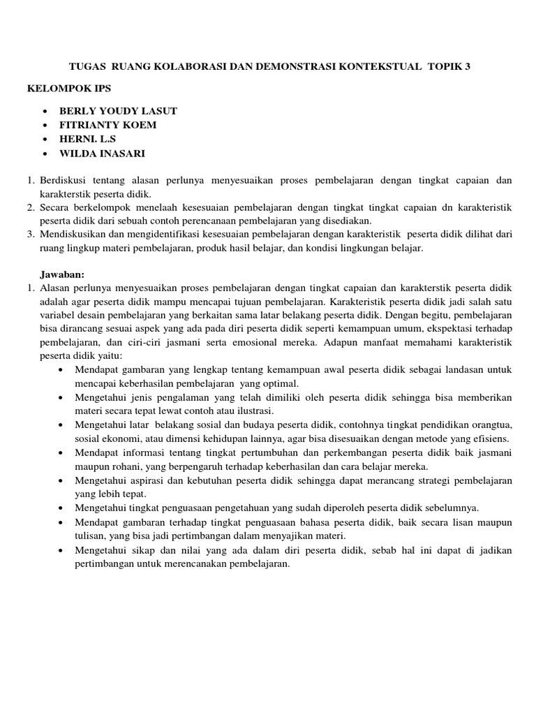Tugas Ruang Kolaborasi Dan Demonstrasi Kontekstual Topik 3 Kelompok Ips ... Tugas Ruang Kolaborasi Dan Demonstrasi Kontekstual Topik 3 Kelompok Ips ...