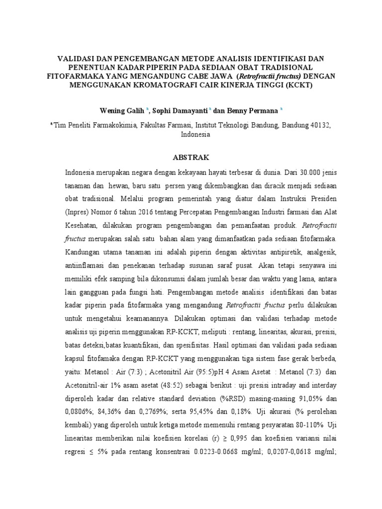 Draft Artikel Riset Wening Galih | PDF