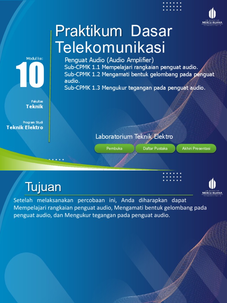 DASTEL Percobaan 4 - Penguat Audio (Audio Amplifier) | PDF
