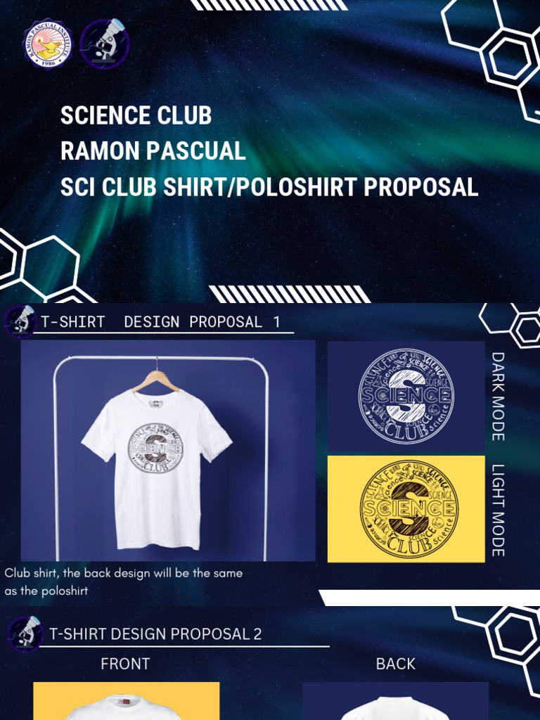 UPDATED Science Club T Shirt and Polo Shirts Proposal | PDF | Consumer Goods | Clothing