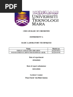 Lab Report Chemistry Matriculation Experiment | PDF | Experiment ...