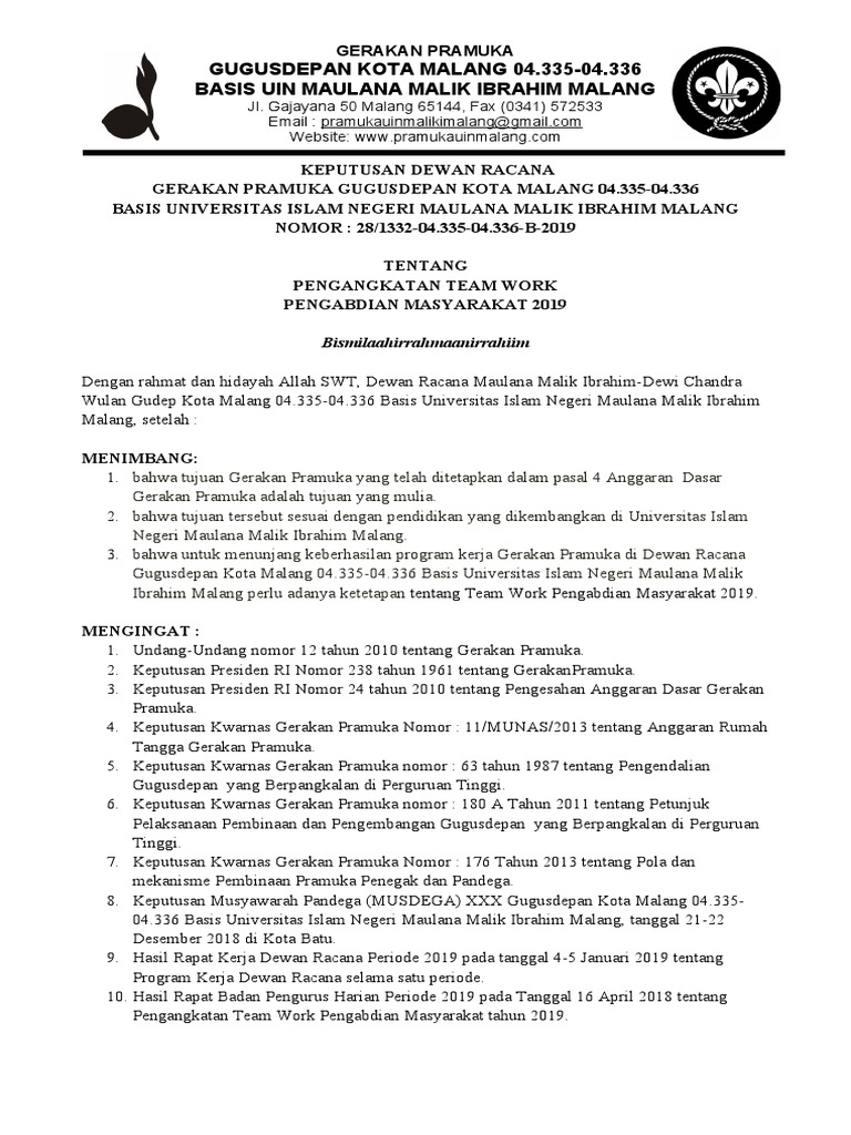 SK Pengabdian Masyarakat | PDF