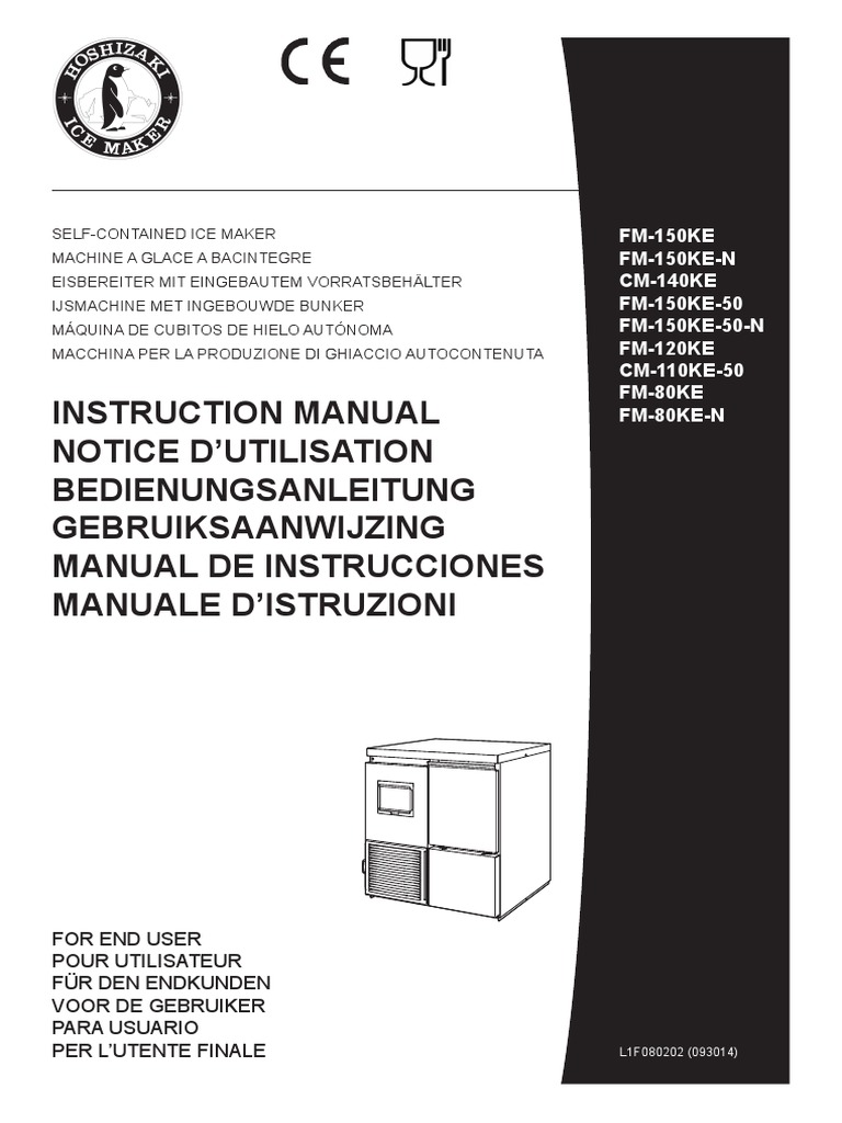 Instruction Manual Flake Ice Machine Self Contained | PDF