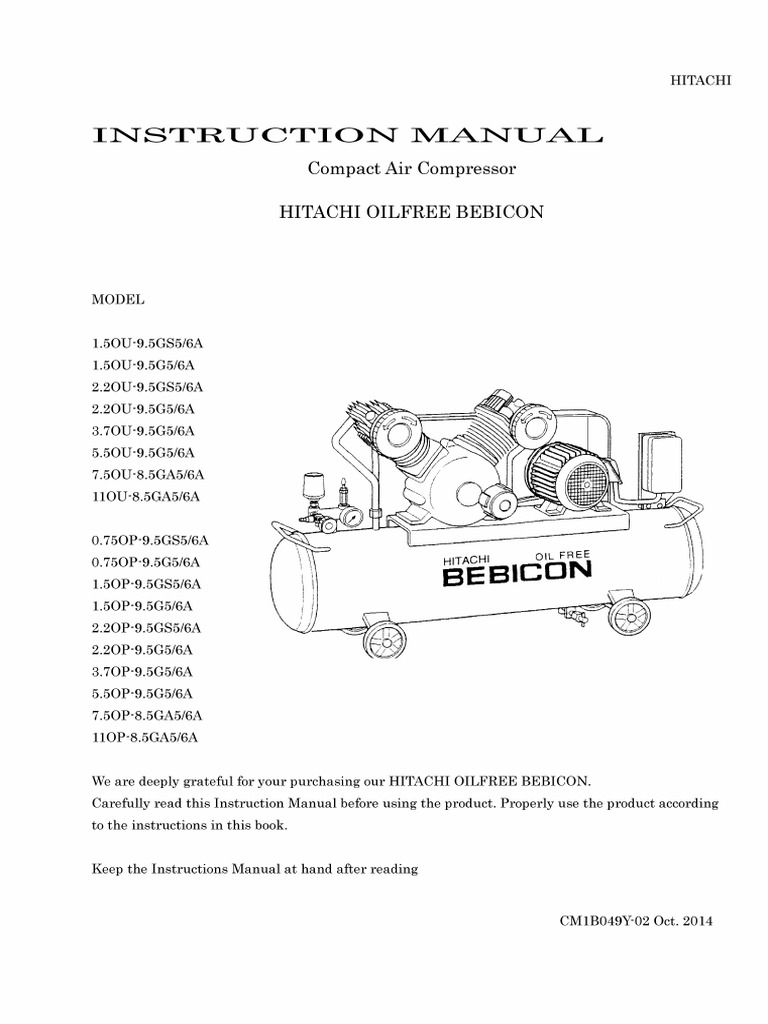 Manual Book Kompresor Angin | PDF