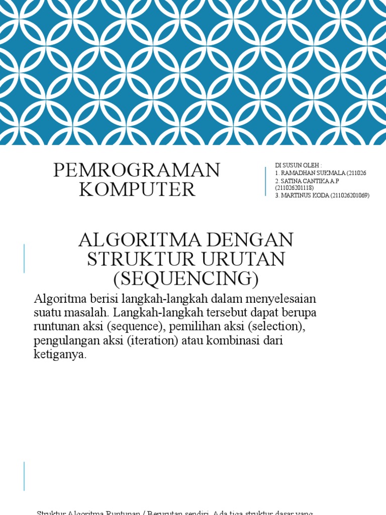 TUGAS KELOMPOK Pemrograman Komputer | PDF