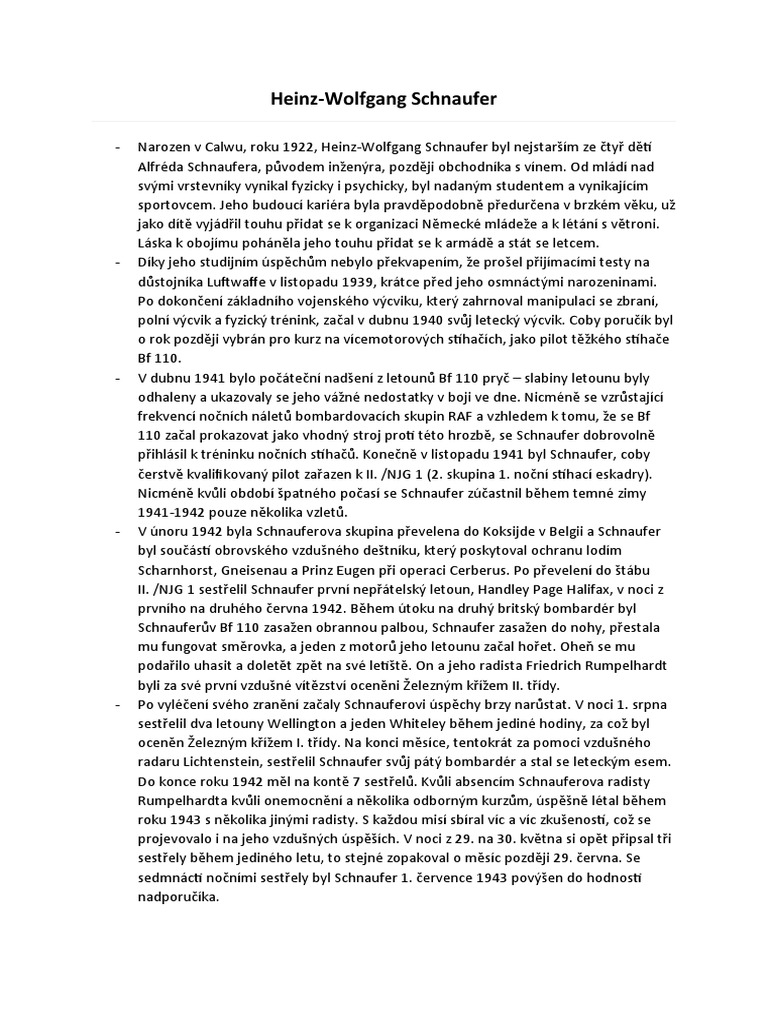 Heinz Wolfgang Schnaufer | PDF