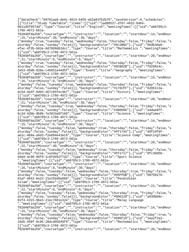 Study Timetable Csmo Pdf