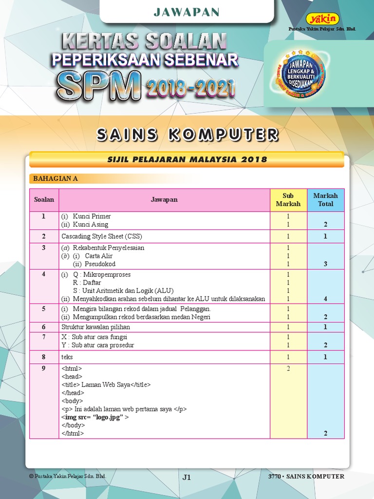 SAINS - KOMPUTER JWP | PDF