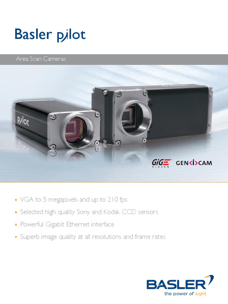Basler Pilot Pia Camera Brochure - en | PDF | Camera | Pixel