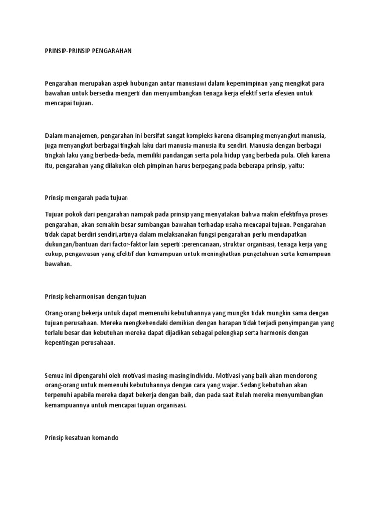 Prinsip Prinsip | PDF