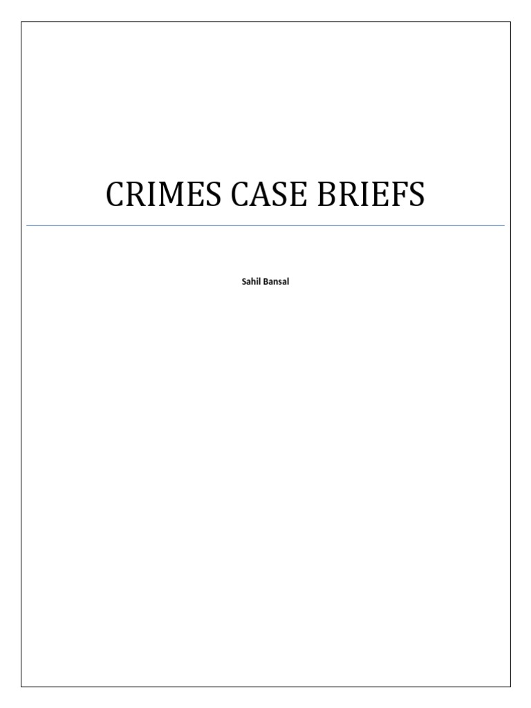 Crimes Case List | PDF | Murder | Sentence (Law)