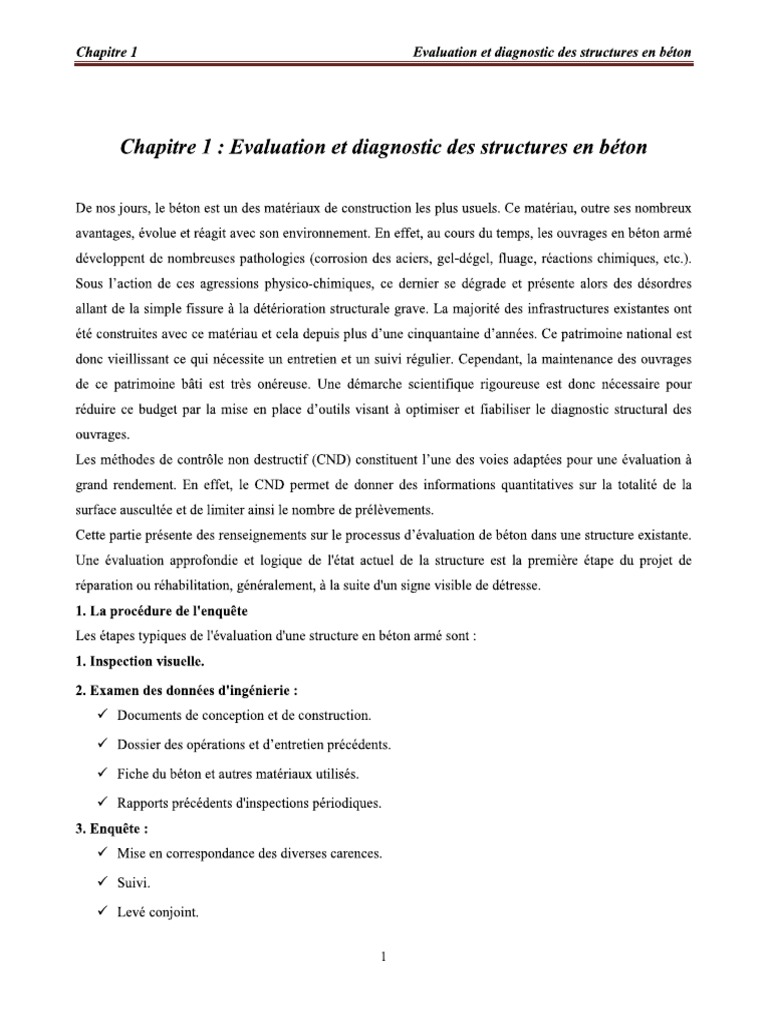 Cours Chap1-2 Pathologies-Rehabilitation Et Entretien Des Constructions | PDF