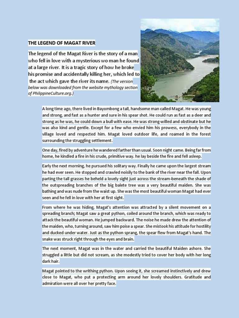 The Legend of Magat River | PDF