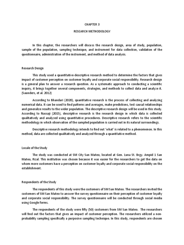 CHAPTER 3 Sample | PDF | Survey Methodology | Quantitative Research