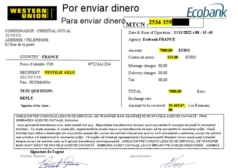 Western Union | PDF