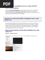 Simple Steps To Fix Microsoft Office Error Code 0-2054 - Live Support ...