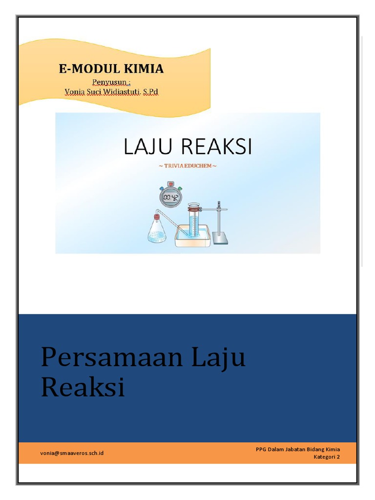 Bahan Ajar Persamaan Laju Reaksi | PDF
