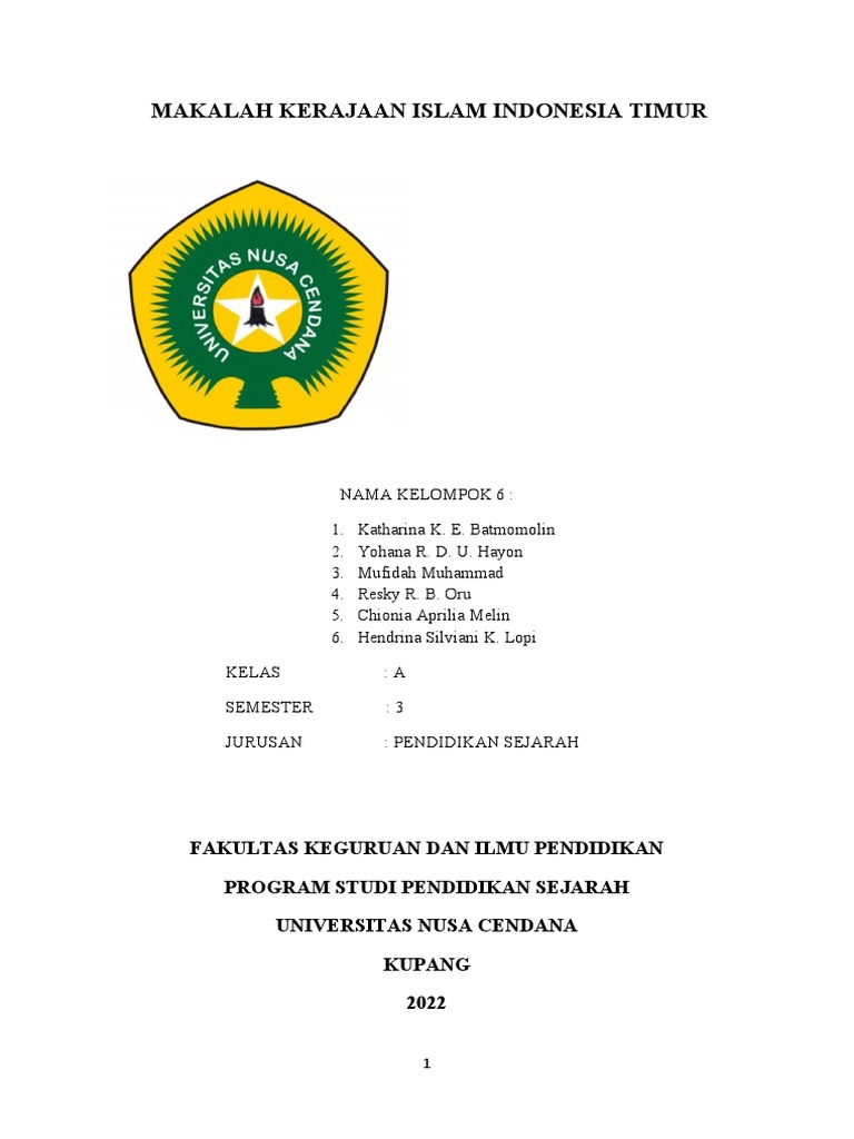 Kerajaan Islam di Indonesia Timur | PDF | Perjalanan | Agama ...