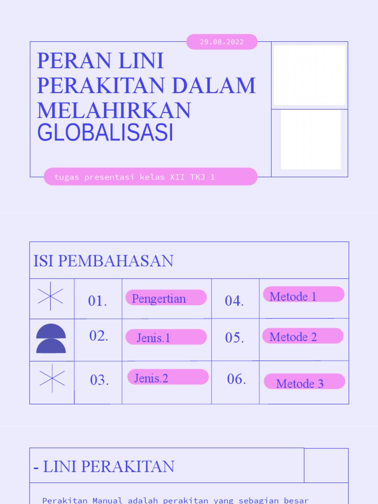 Tugas Presentasi Lini Perakitan | PDF | Teknologi & Rekayasa