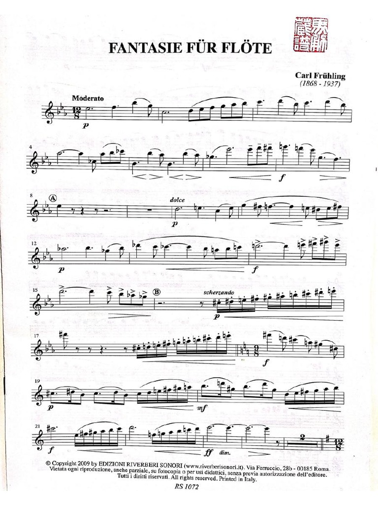 Fruhling - Fantasie For Flute | PDF