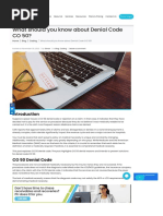 Denial Coding Examples NCCI MUE LCD NCD | PDF