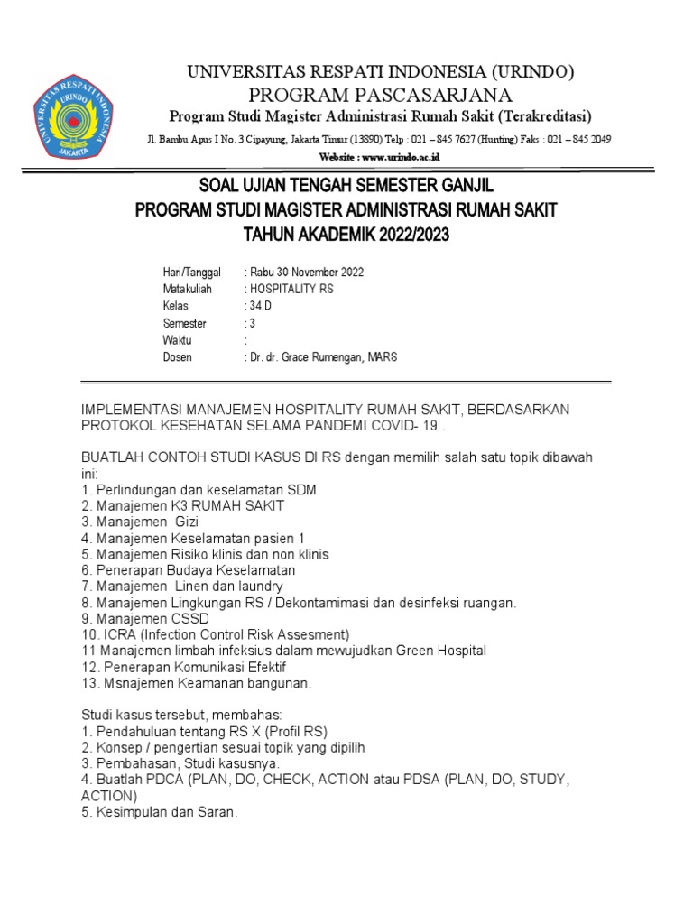 Studi Kasus Manajemen Hospitality RS | PDF | Kesehatan Holistik | Sains ...