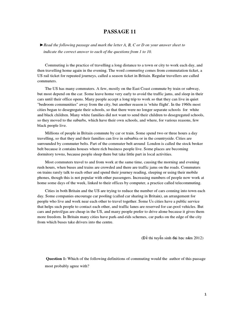 Commuting Patterns Explained | PDF | Commuting | Transport