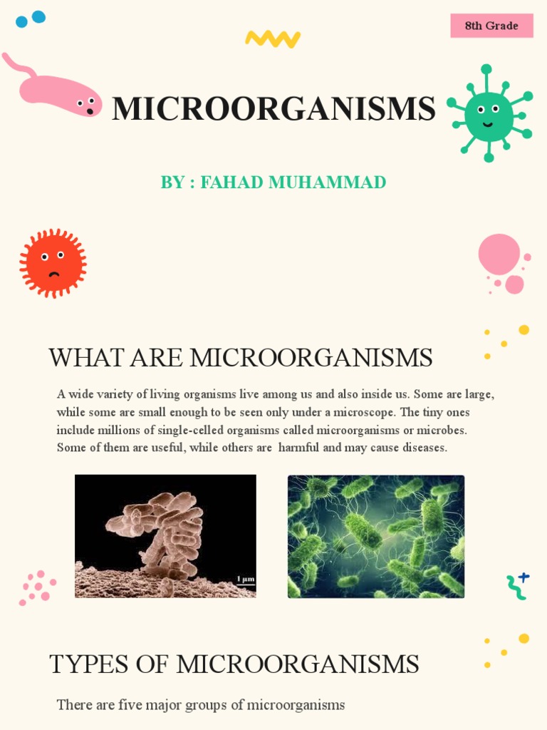 Biology Microorganisms PPT by Fahad Muhammad | PDF | Infection | Vaccines