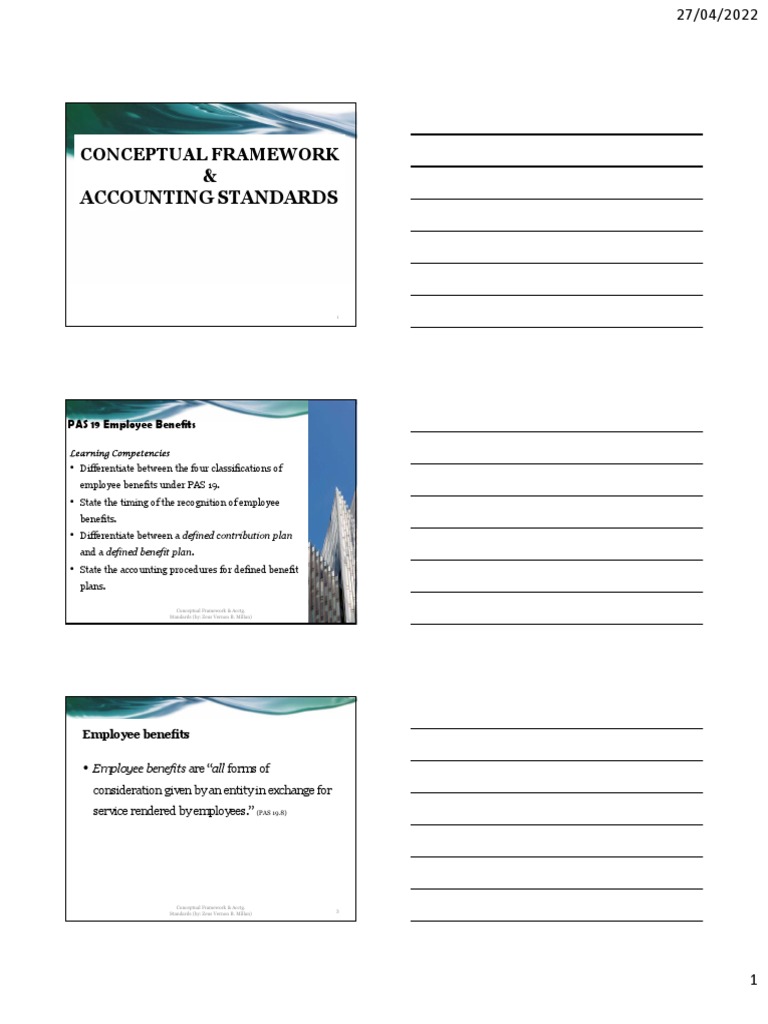 Pas 19 | PDF | Defined Benefit Pension Plan | Employment