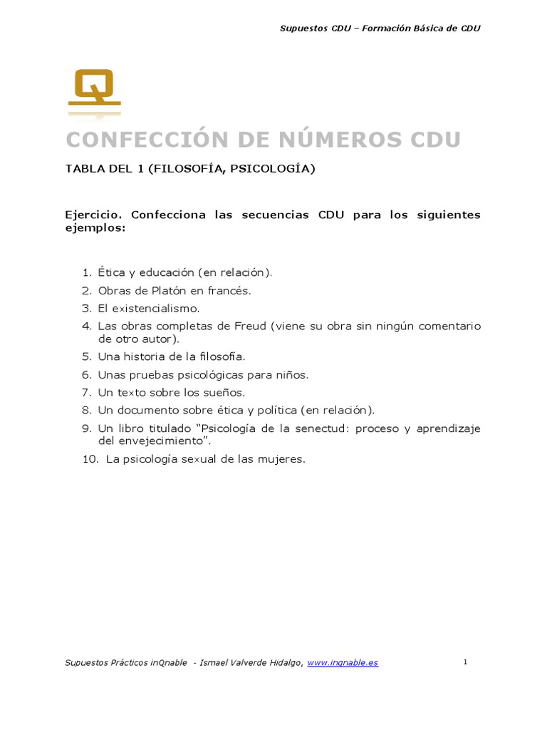Ejercicios Prácticos de CDU en Psicología | PDF | Sicología | Vejez