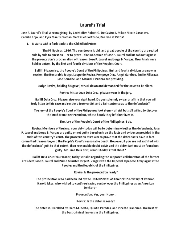 Trial, Final | PDF | Reasonable Doubt | Prosecutor