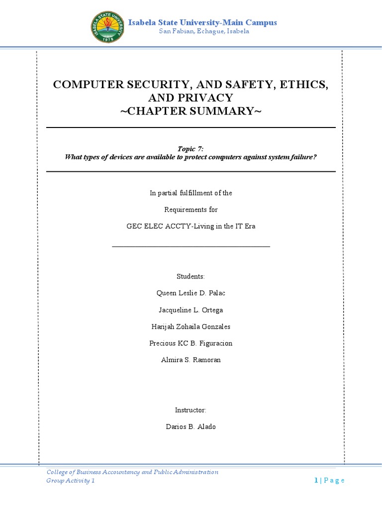 Group Activity 2 | PDF | Computer Hardware | Operating System