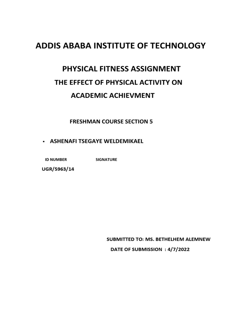 The Relationship Between Physical Activity, Brain Health, and Academic ...
