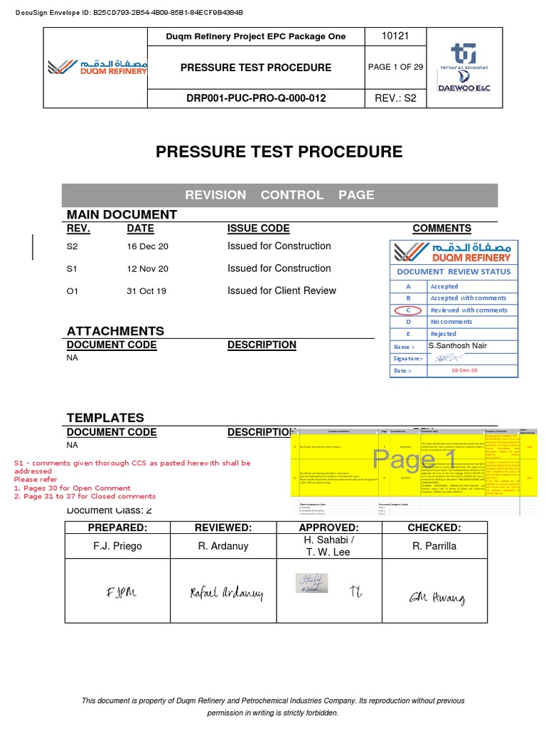 Pressure Test | PDF | Pipe (Fluid Conveyance) | Valve