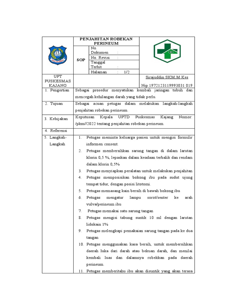 Hecting Perineum | PDF