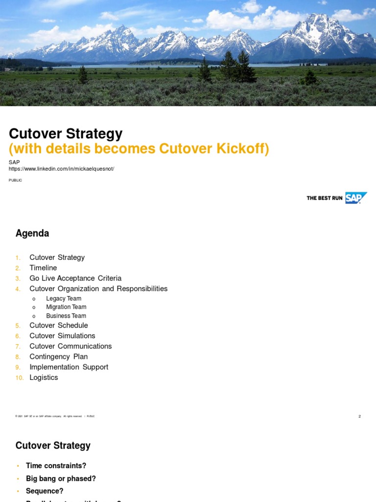 Cutover Strategy In Sap S 4hana Download Free Pdf Simulation