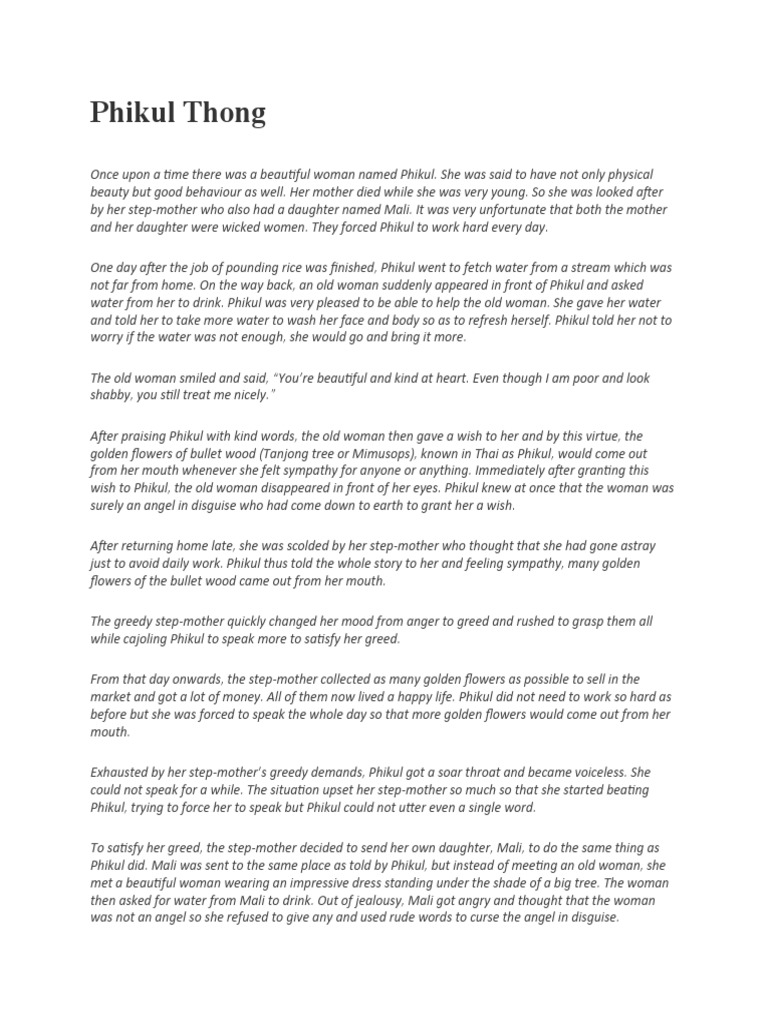 Phikul Thong | PDF | Greed