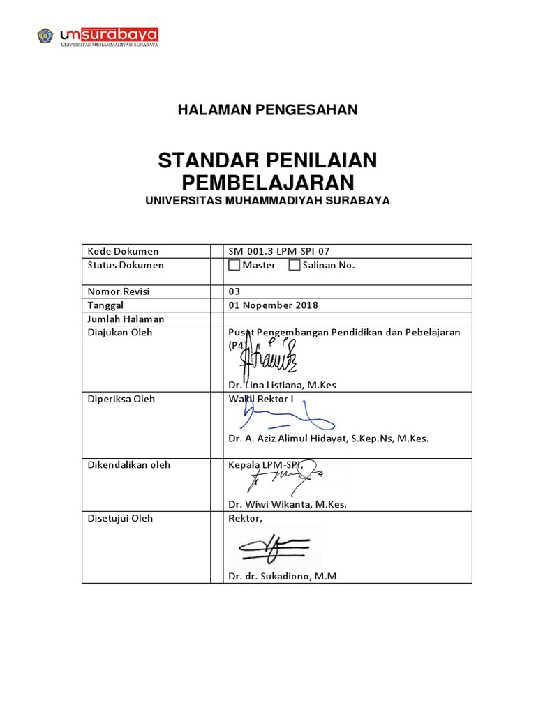Standar Mutu Pendidikan-Penilaian Pembelajaran | PDF